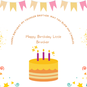 70+ Birthday Wishes Younger Brother : Messages, Quotes, Status, Card ...