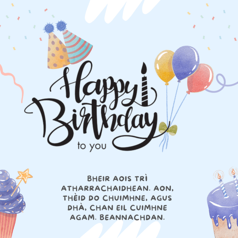 90+ Scottish Birthday Wishes : Quotes, Messages, Card, Status And ...