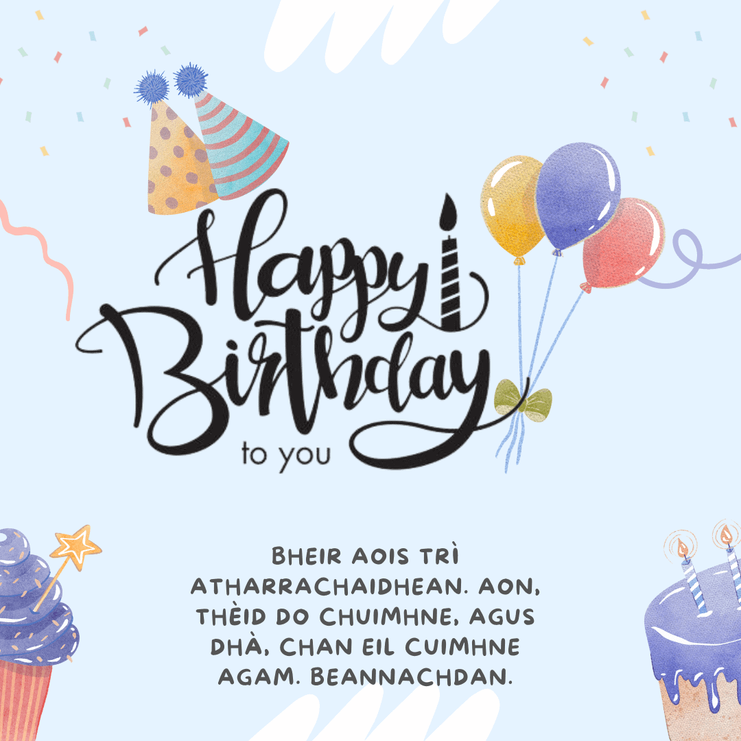 90+ Scottish Birthday Wishes : Quotes, Messages, Card, Status And ...