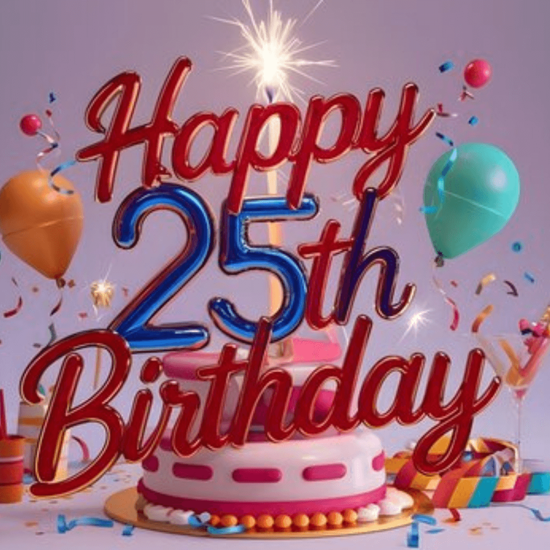 Happy 25th Birthday Wishes – Quotes, Messages, Status, Cards & Images ...