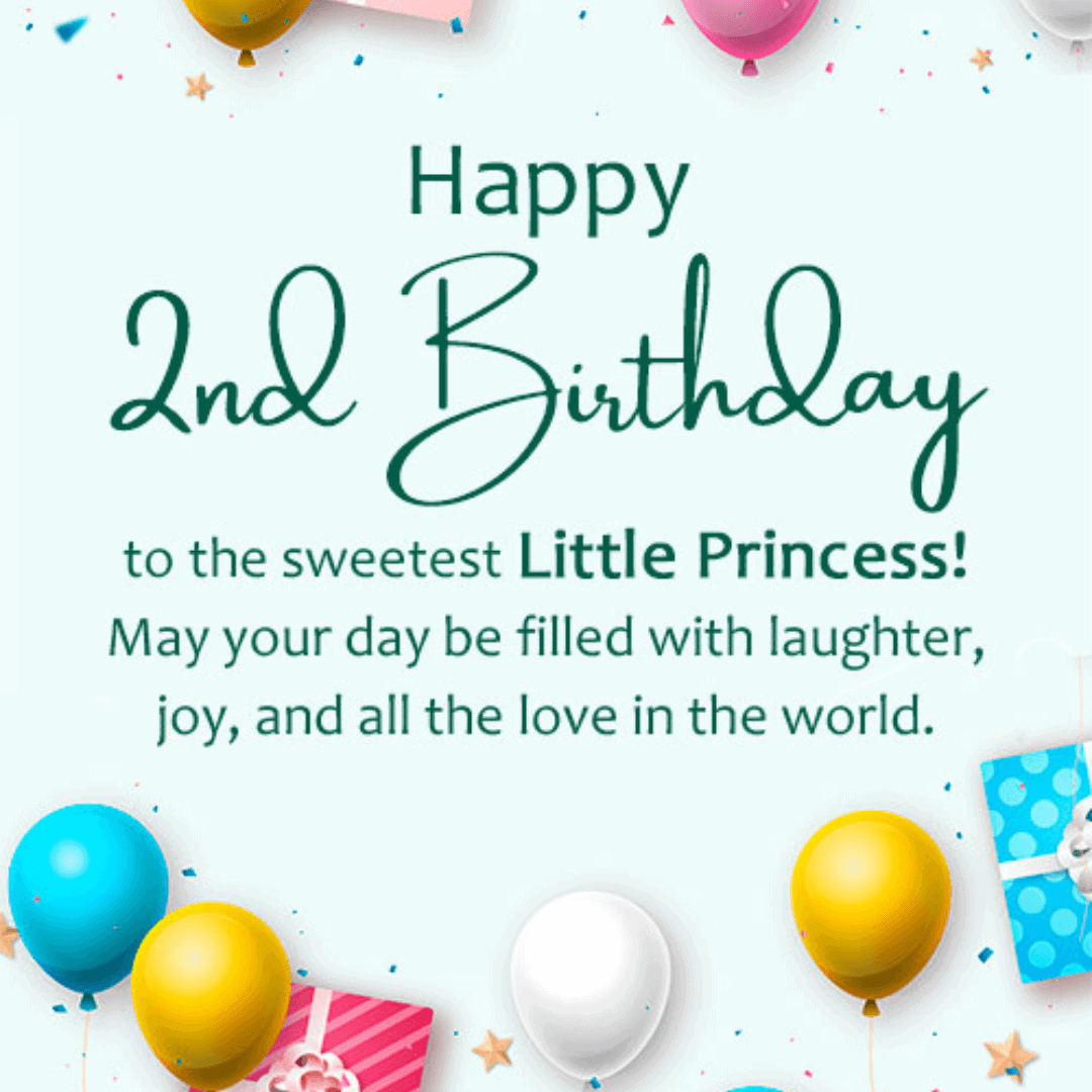 Happy 2nd Birthday Wishes For Baby Girl – Messages, Quotes, Status ...