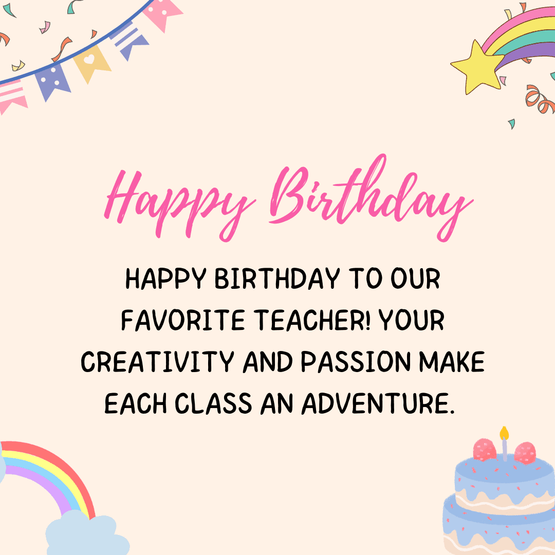 80+ Happy Birthday Wishes For Teacher – Messages, Quotes, Greeting ...