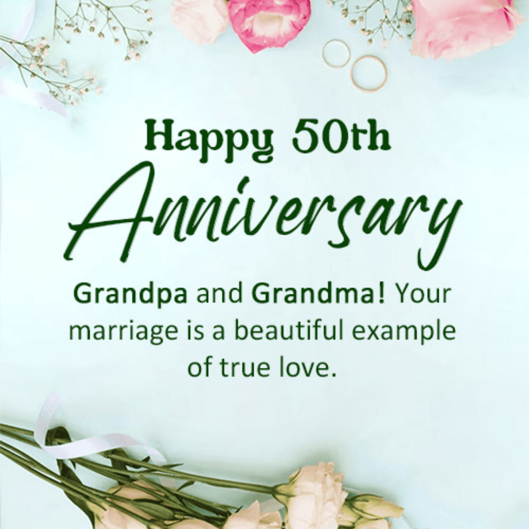 Happy 50th Anniversary Wishes for Wedding – Messages, Quotes, Status ...